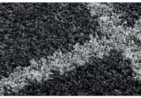 koberec UNION 3482 laťková mříž šedá střapce, Maroko Shaggy velikost 160x220 cm | krásné koberce cz