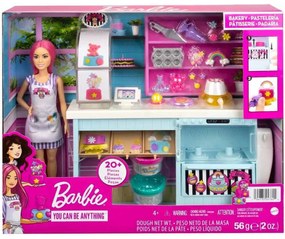 Mattel barbie herní set pekárna, hgb73