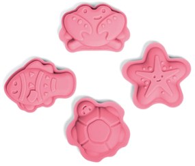 Bigjigs Toys Silikonové formičky růžové Coral