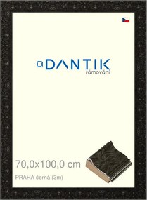 DANTIK rámeček 70x100 | PRAHA černá (Plexi Čiré)
