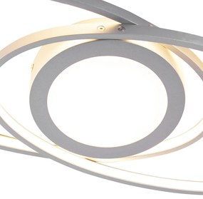 Designové stropní svítidlo z oceli včetně LED třístupňového stmívatelného - Axy