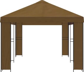 Zahradní altán 6 x 3 m Taupe Polyester a ocel 190 gsm 3376012