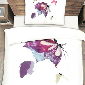 Povlečení VARIA BUTTERFLY WHITE 140x200 cm