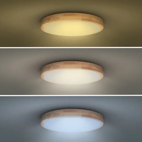 Solight WO8010- LED Stm. svítidlo SOLID OAK LED/60W/230V 3000-6500K pr. 51 cm+DO