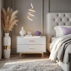 Toolight Toolight, LED závěsné stropní svítidlo, 12W, 3000K, LHJ096-1CP, růžové zlato, OSW-50041