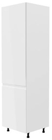 Kuchyňská skříňka na vestavnou ledničku D60ZL Aurellia (bílá + lesk bílý) (L). 1015758
