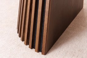 Roztahovací jídelní stůl Wadeline 120-160-200 cm tmavý dub