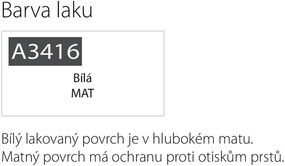 Intedoor KRIOS skříňka š. 600 mm s umyvadlem na desku, 1 zásuvka, KR DESK 60 1Z W A3416
