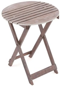 Divero zahradní sklopný stolek kulatý, 60 cm