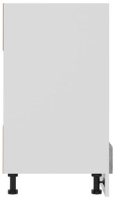 Skříňka na troubu šedá sonoma 60x46x81,5 cm kompozitní dřevo - Default Title
