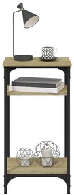 Odkládací stolek dub sonoma 40 x 30 x 75 cm kompozitní dřevo - Default Title
