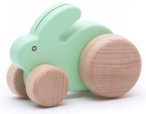 Bajo Malý zelený dřevěný králíček do ruky