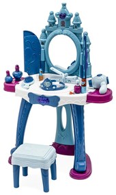 Dětský toaletní stolek ledový svět se světlem, hudbou a židličkou BABY MIX Barva: modrá