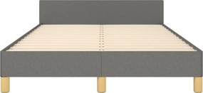 Rám postele bez matrací tmavě šedá 120x190 cm textil 3270535