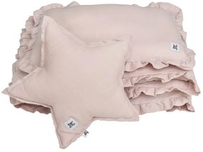 Lněné povlečení do postýlky DUSTY PINK, vel. M
