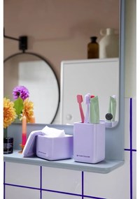 Fialový kelímek na zubní kartáčky z polyresinu Tom Tailor T-Rounded – Wenko
