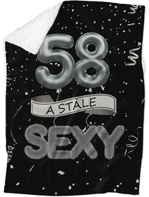 Deka Stále sexy – Černá (věk: 58, Podšití beránkem: ANO)