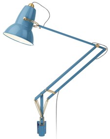 Nástěnná modrá lampa Original 1227 Giant Messing Stau Blue