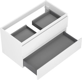 Mexen Orio, koupelnová skříňka 90 cm, 2 zásuvky, bílá matná, 91A10-09047-2-BFF01