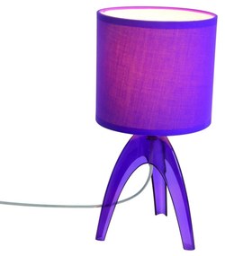 Trendová stolní lampa Ufolino, fialová