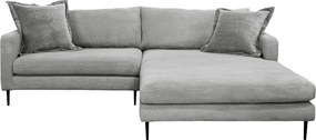 XXXLutz ROHOVÁ SEDAČKA, textil, šedá P & B - Sedací soupravy - 002330003406