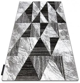 koberec ALTER Nano trojúhelníky šedá velikost 180x270 cm | krásné koberce cz