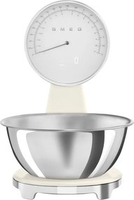 Krémová plastová digitální kuchyňská váha – SMEG
