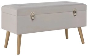 Lavice s úložným prostorem 80 cm šedá samet 329932
