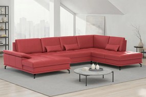 XXXLutz SEDACÍ SOUPRAVA, kůže, červená Sit & More - Sedací soupravy - 00014403972G