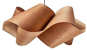 Designové svítidlo z dřevěné dýhy Swirl Dekor: Přírodní třešňové dřevo, Průměr a výška: ø 540 mm x 250 mm