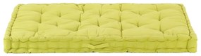 Poduška na nábytek z palet bavlna 120 x 40 x 7 cm zelená