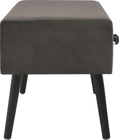 vidaXL Konferenční stolek 80 x 40 x 46 cm samet [247547] Barva: Tmavě šedá