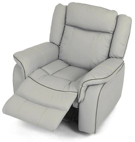 AUTRONIC TV a relaxační křeslo s elektrickým ovládáním, potah ekokůže v odstínu lanýž TV-4119 LAN