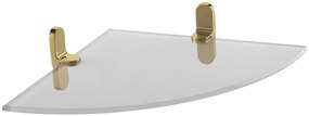 BISK Erga Nature Gold, rohová polička na kosmetiku, zlatá lesklá, ERG-05851