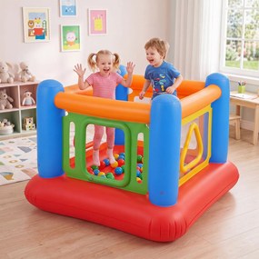 Costway Nafukovací skákací hrad 3 v 1 hrací hrad míčové – 160 × 160 × 125 cm