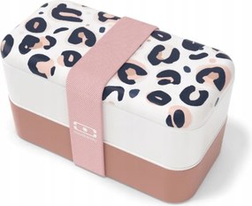 Obědový box Monbento Original Graphic Pink Leopard