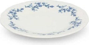 Bílý/modrý porcelánový talíř ø 21 cm Retro – BonBistro