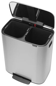 Brabantia BO pedálový koš 2x30L matná ocel FPP 211461