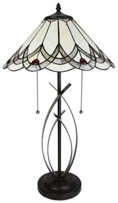 Stolní lampa Tiffany Red Dot – 39x69 cm