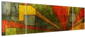 Obraz geometrické abstrakce (170x50 cm)