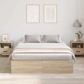 Rám postele s úložným prostorem Sonoma dub 140 x 190 cm 3335431