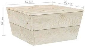 vidaXL Marketos Zahradní stoly 2 ks 60 x 60 x 30 cm impregnované smrkové dřevo