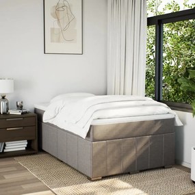 Box spring postel s matrací taupe 120x190 cm textil 3285460