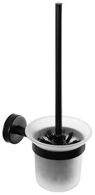 Sanela - WC kartáč nerez/sklo, povrch černý matný