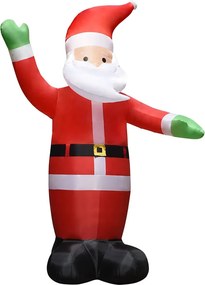 Nafukovací santa claus s LED vánoční dekorace IP44 4,5 m 289301