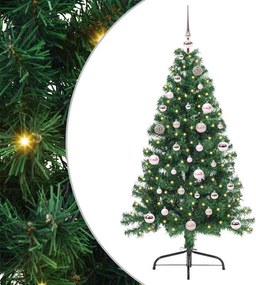 Umělý osvětlený vánoční stromeček Zelená 150 cm PVC 3397000