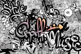 Tapeta moderní graffiti umění - 150x100