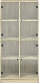 Highboard s dvířky dub sonoma 68 x 37 x 142 cm kompozitní dřevo 3295859