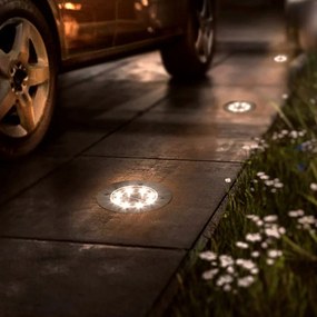 Bluegarden Toolight, LED solární lampa 4,5cm 1ks P60048, stříbrná, OGR-05685