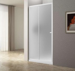 Aqualine Ugga - Sprchové dveře 185x100 cm, sklo Brick/bílá AWS100